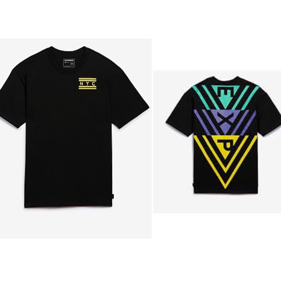 Express | Shirts | Express Heavyweight Nyc Logo Graphic Tee | Poshmark